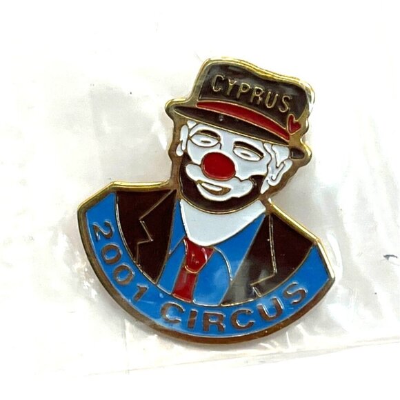 Accessories | Vintage Cyprus 201 Circus Clown Enamel Lapel Pin ...